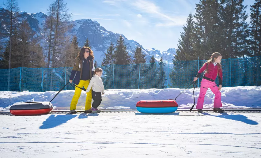 Snow parks for kids in Val di Sole Trentino